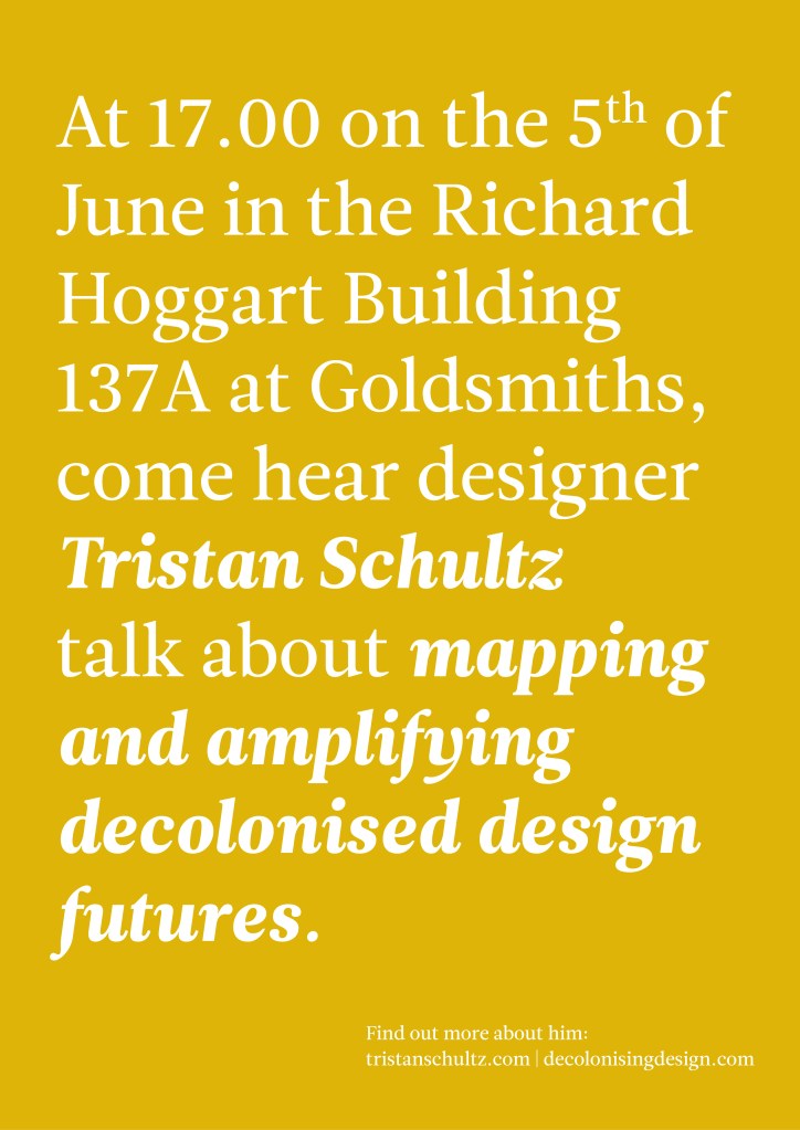 Free talk: “Mapping and Amplifying Decolonised Design Futures ...